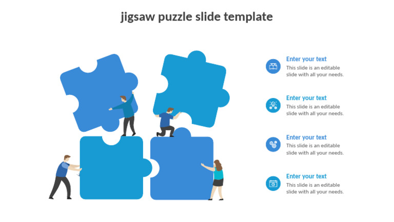 46356-Jigsaw Puzzle Slide Template-Blue | PDF