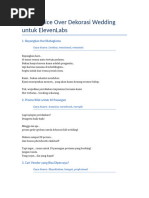 Contoh Naskah Voice Over | PDF | Seni & Disiplin Bahasa | Seni