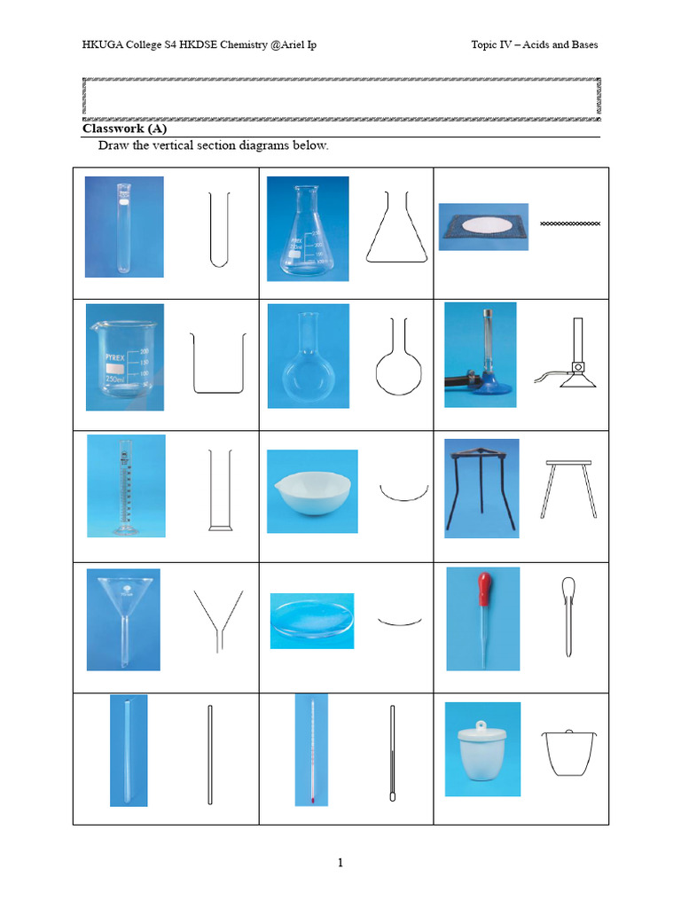 Chapter 1-4 - Classwork Ans | PDF | Water | Sodium Chloride