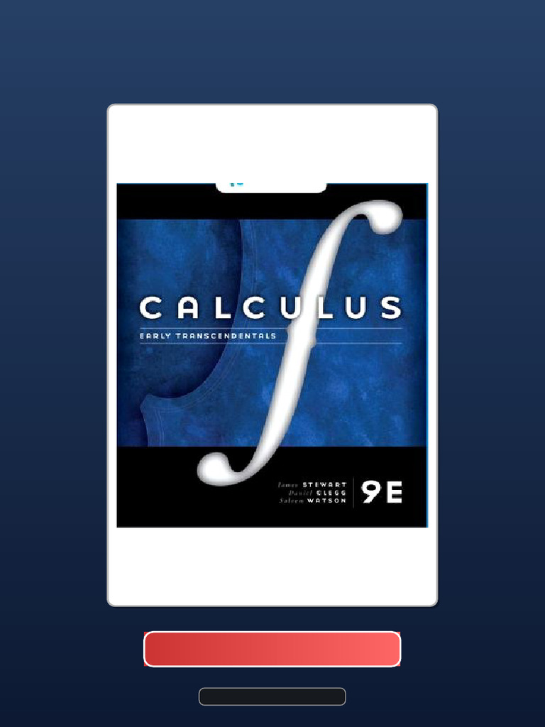 Calculus Early Transcendentals 9th Edition Stewart Full Download | PDF ...