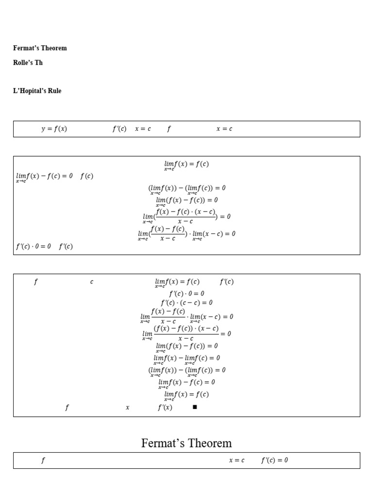 Beginning Differentiation Five Theorems | PDF | Mathematical Analysis | Real Analysis