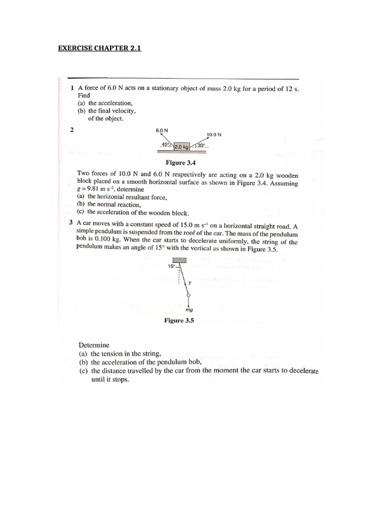 Exercise Chapter 2 | PDF