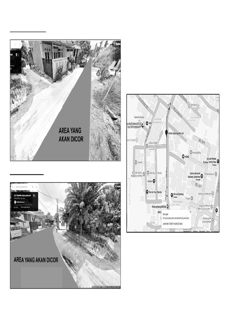 Gambar Area Cor Tahap 1 Dan 2 BW | PDF