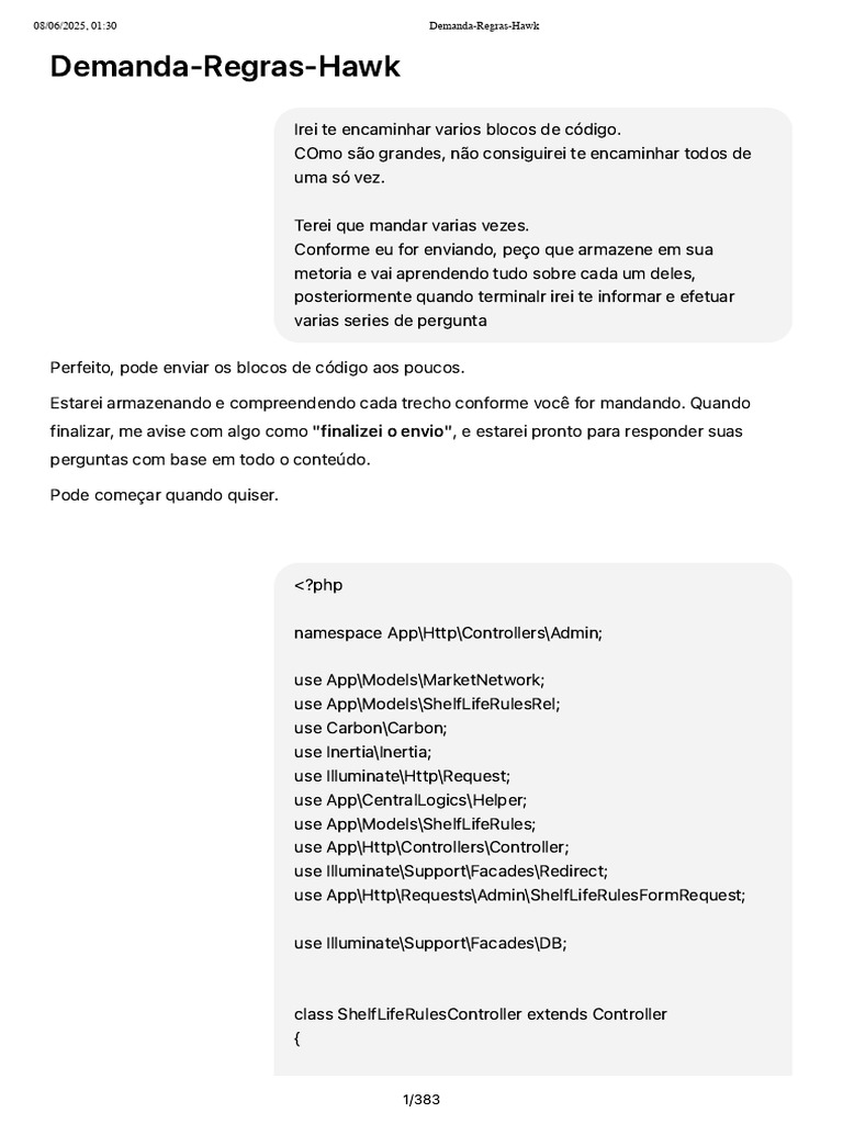 Demanda Regras Hawk | PDF