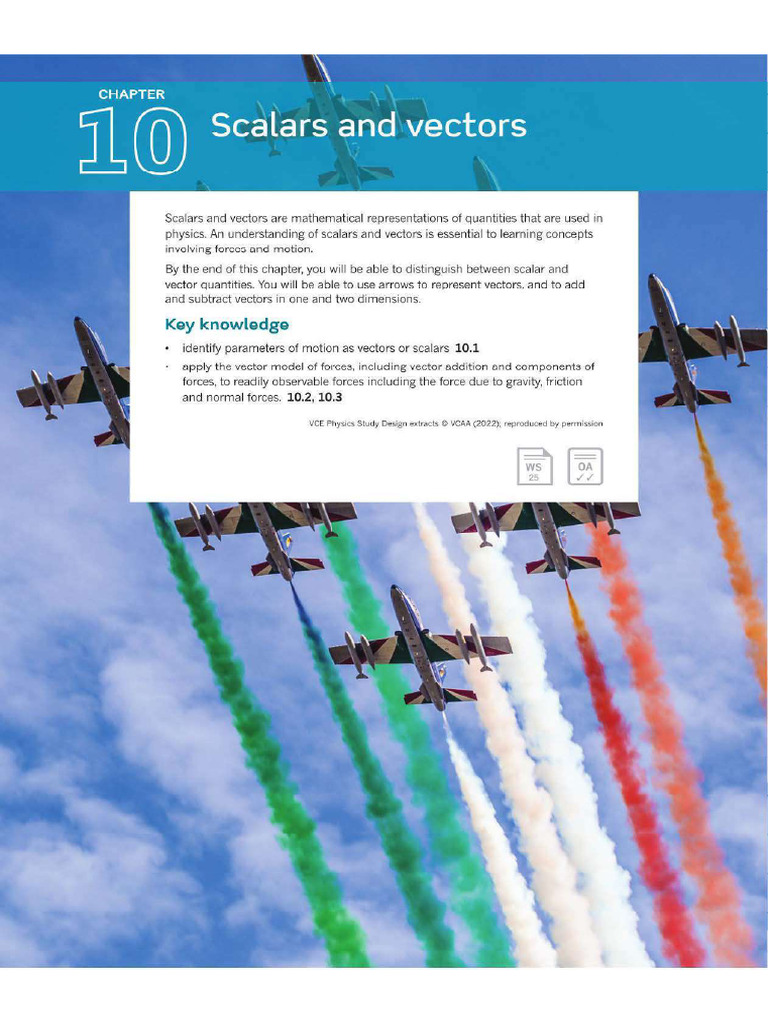 Chapter 10 Scalars and Vectors | PDF