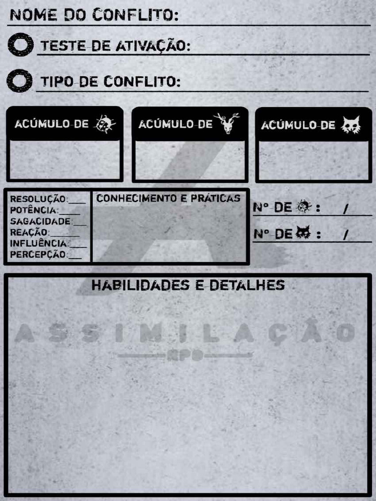 Ficha Conflito Assimilação | PDF