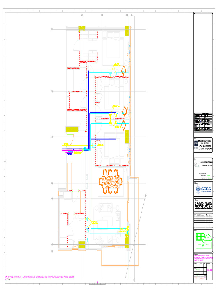 Ict 308 Ict System Layout Block A Ict 307 | PDF | Technical Drawing ...