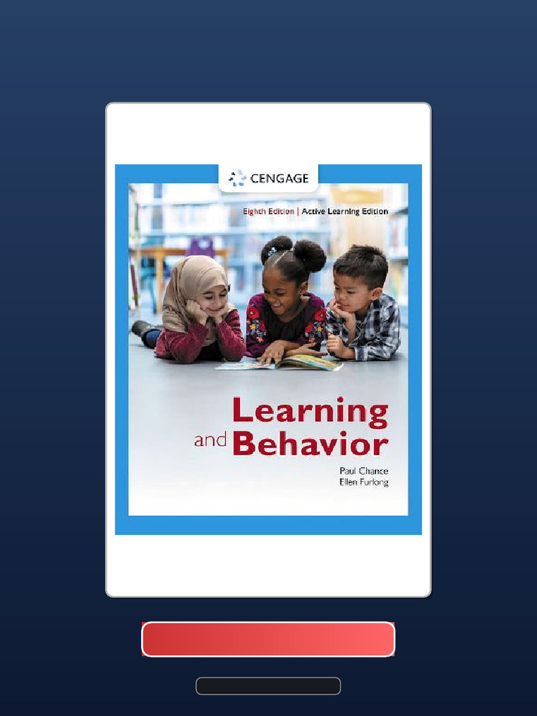 Learning and Behavior 8th Edition Chance Solution Manual Full Download | PDF | Learning | Psychology