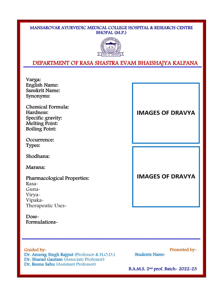 PA 5 Chart Format | PDF