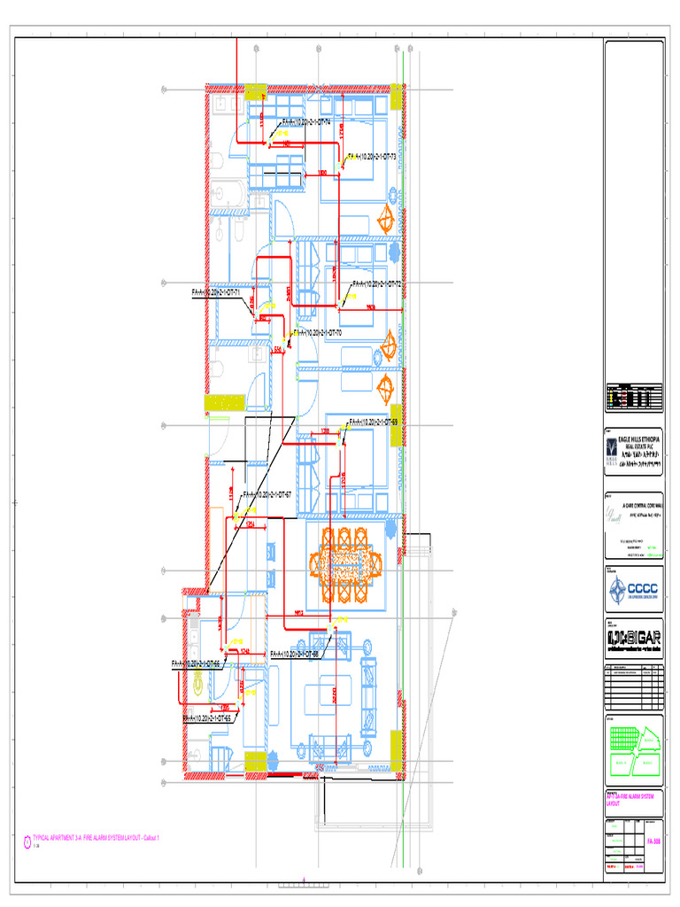 Fa-308-Fire Alarm System Layout Block A-Fa-308 | PDF | Technical ...
