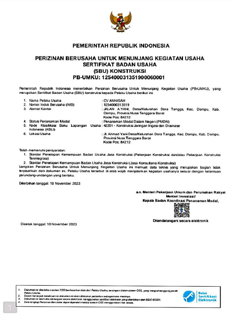 SBU BS004 CV - Annisah | PDF