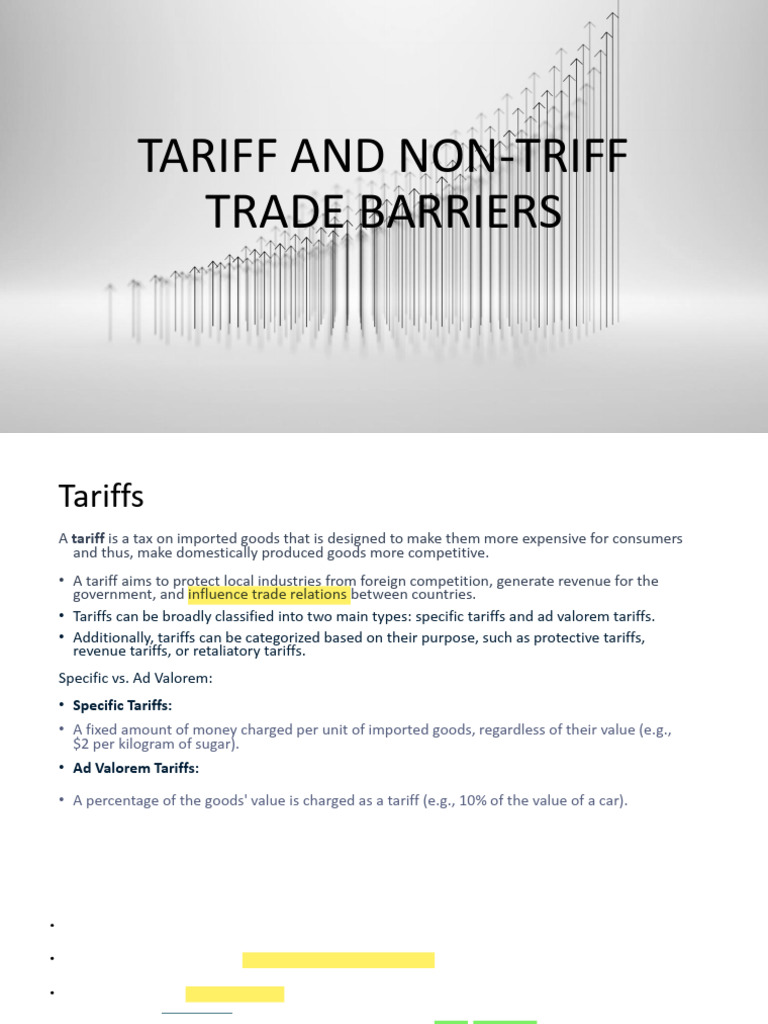 CH - 02 - Tariff and Trade Barriers | PDF | Tariff | Dumping (Pricing ...