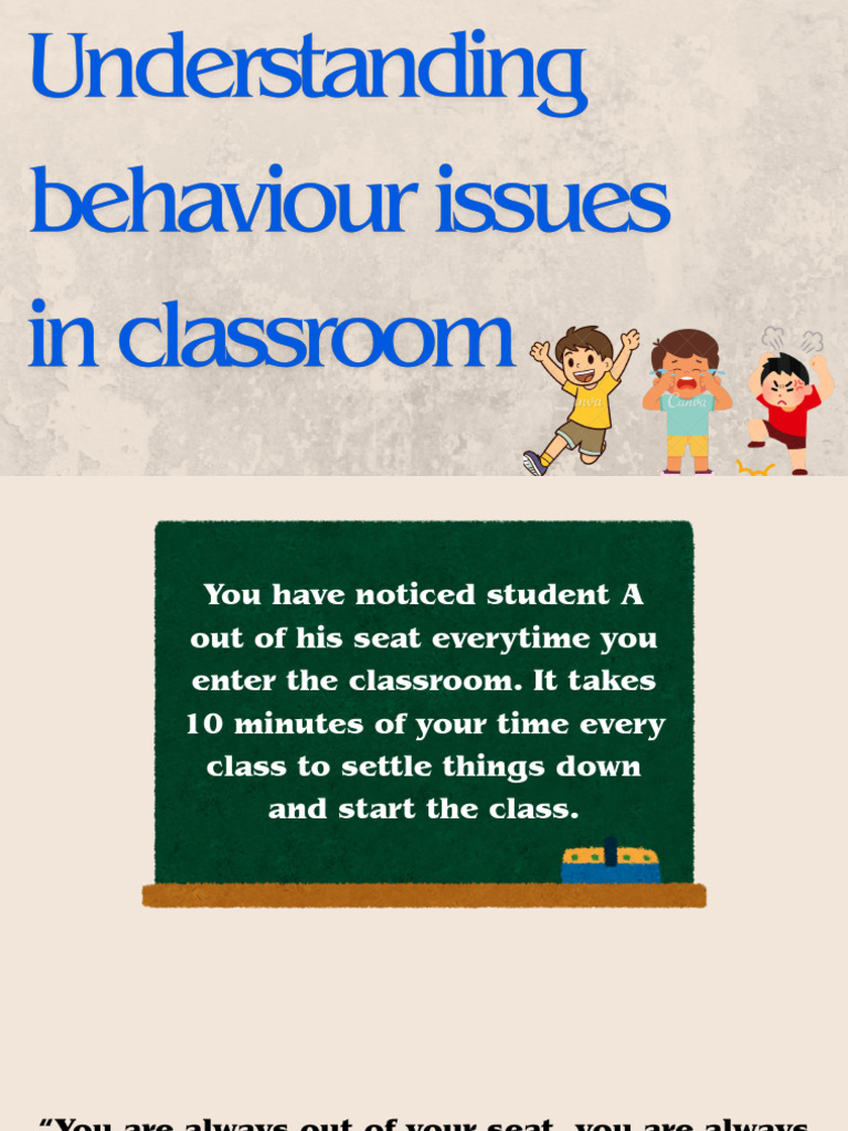 Managing Classroom Disruptions Effectively | PDF | Learning | Behavior