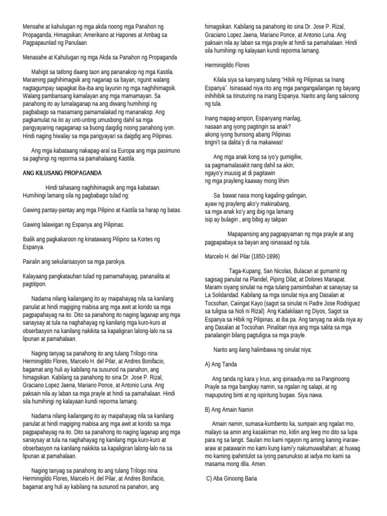 Kabanata 4 Panulaang Filipino FINAL BOLD | PDF
