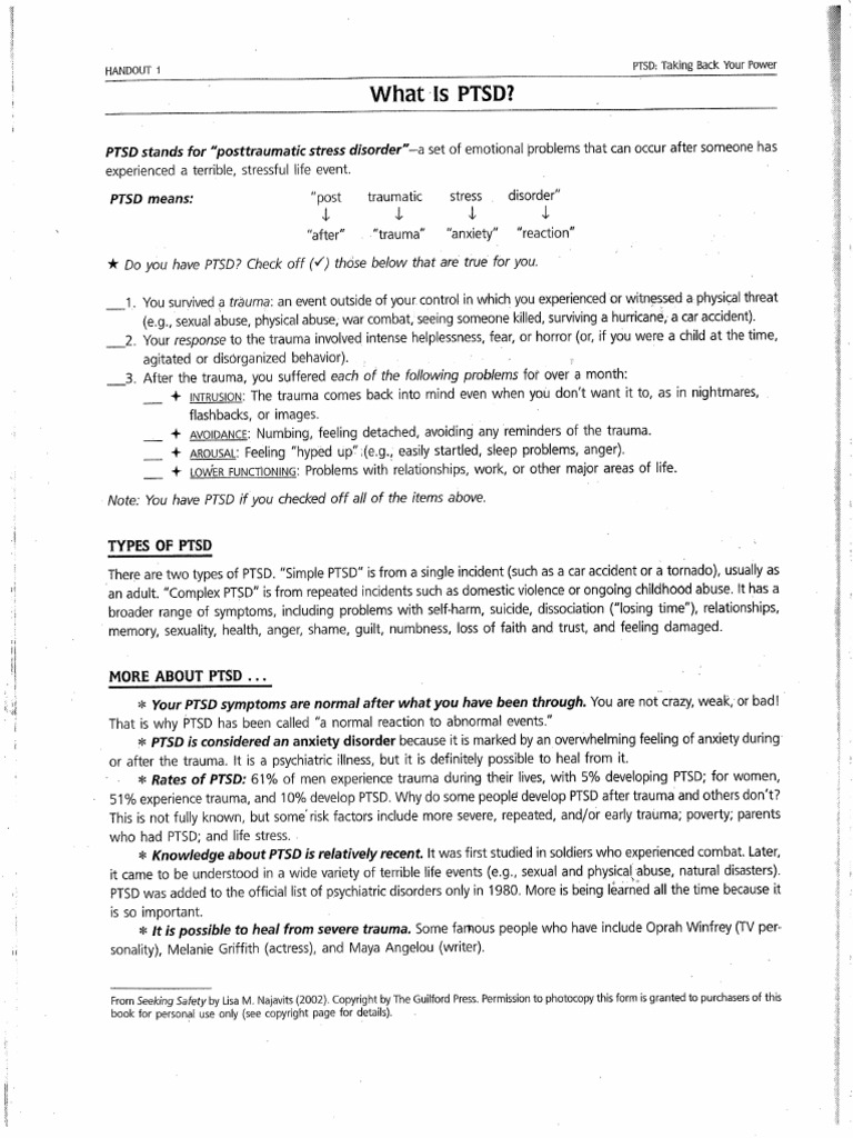 Understanding PTSD and Healing Strategies | PDF | Psychological Trauma ...