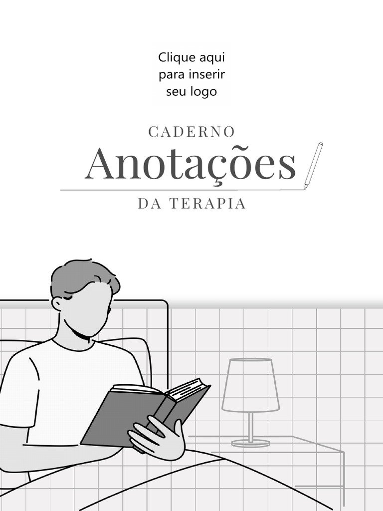 LOGO - Caderno Anotações Da Terapia - Capa - Masc | PDF | Psicoterapia ...