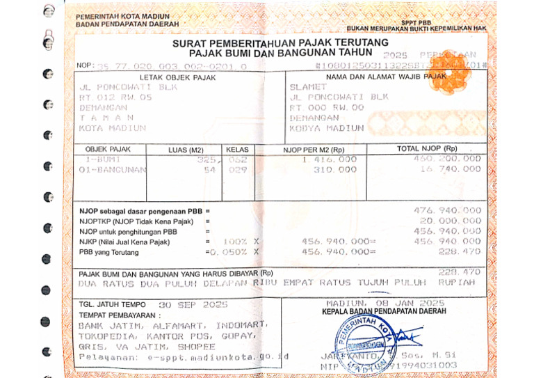 Contoh PBB 2025 | PDF