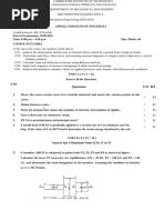 Mec Exam Paper Semester 1 and Test 1 | PDF