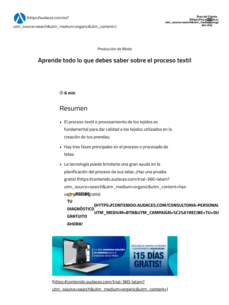 Proceso Textil - Conoce Su Propósito, Etapas y Ventajas | PDF ...