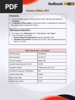 Bihar Population 2025 | PDF | South Asia