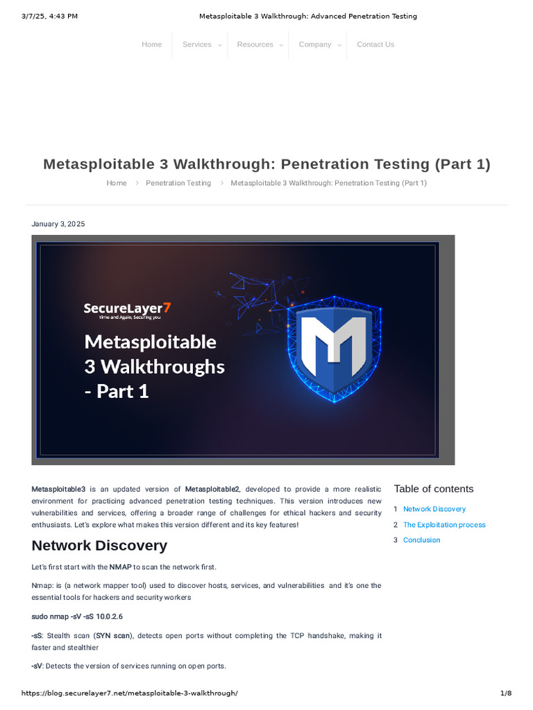 Metasploitable 3 Walkthrough - Advanced Penetration Testing | PDF ...