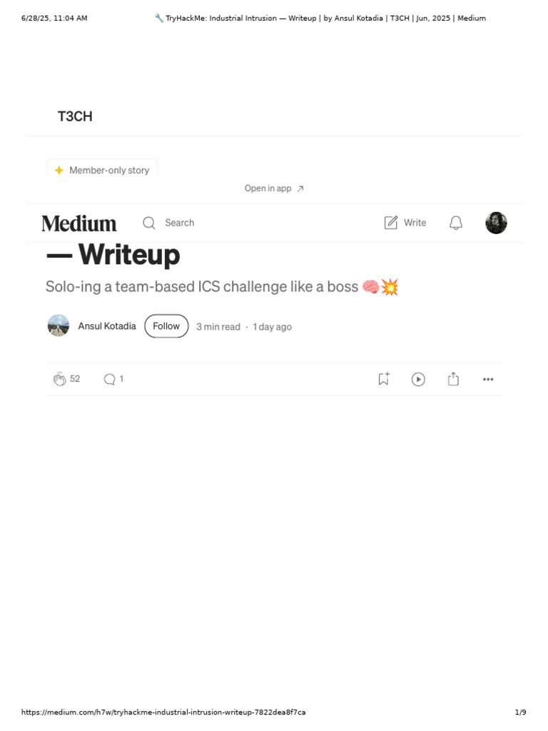 ? TryHackMe - Industrial Intrusion - Writeup - by Ansul Kotadia - T3CH - Jun, 2025 - Medium ...