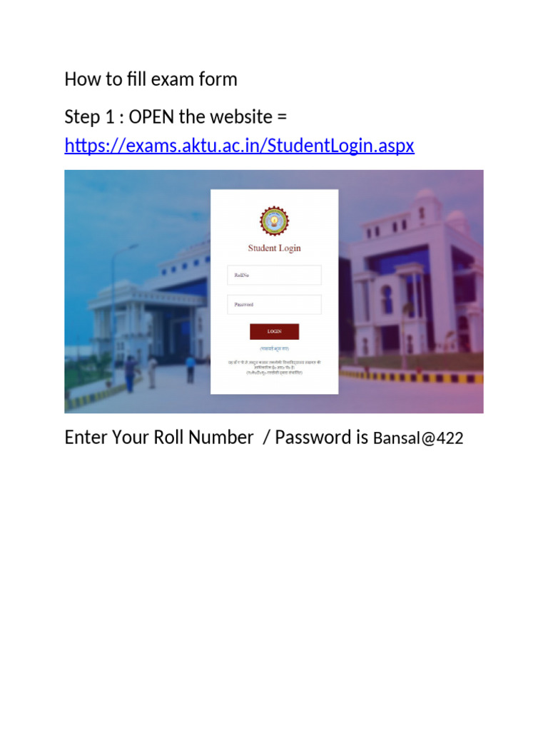 How To Fill Exam Form | PDF