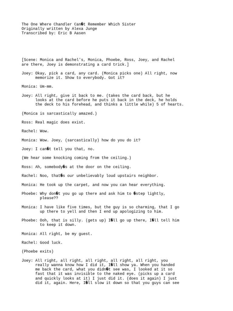 311 TOW Chandler Can't Remember Which Sister | PDF