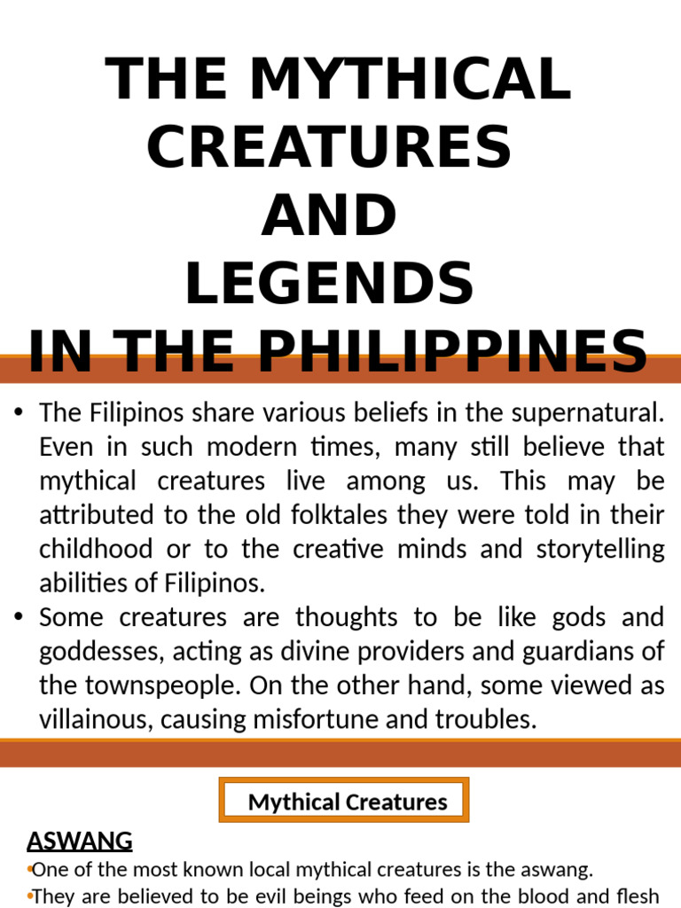 The Mythical Creatures and Legends in The Phi | PDF | Folklore