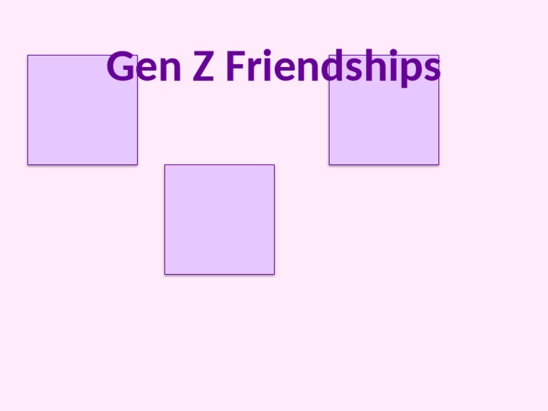 GenZ Friendship Visual Slide | PDF
