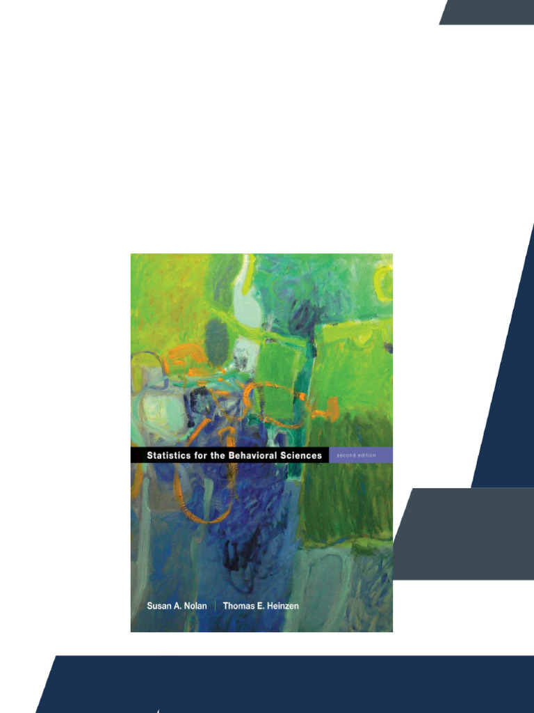 Statistics For The Behavioral Sciences 2nd Susan A. Nolan Download ...
