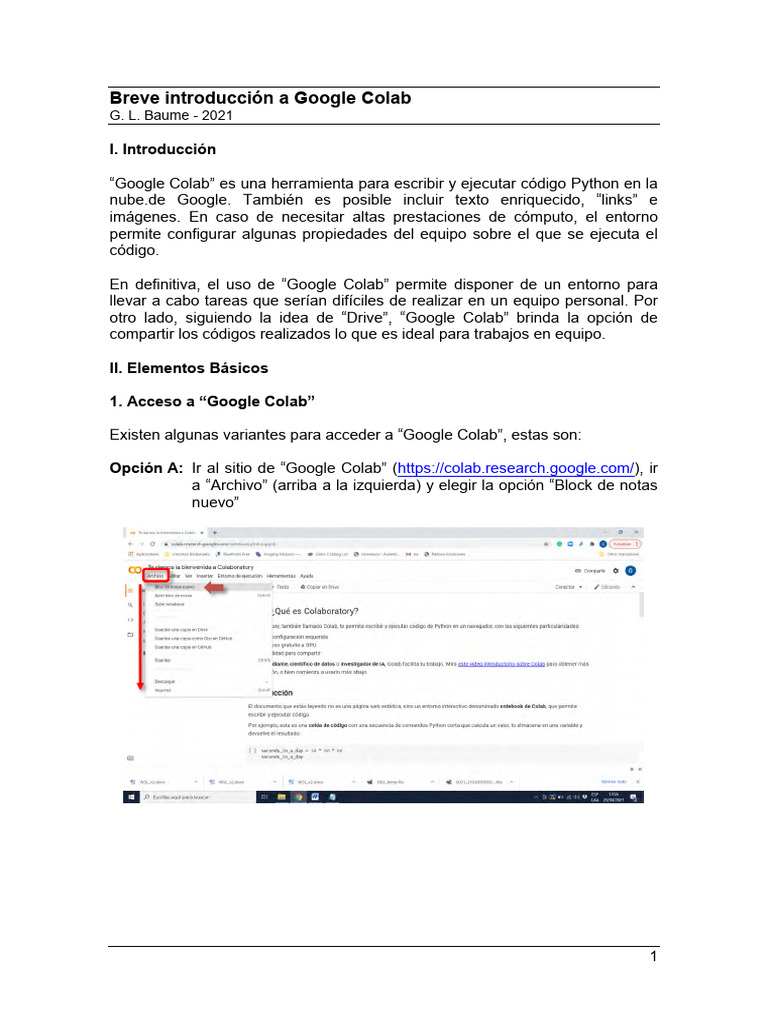 Google Colab | PDF | Archivo de computadora | Software
