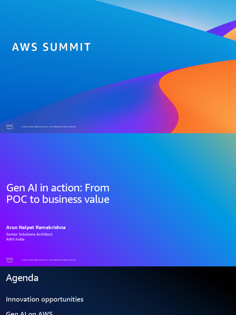 Gen AI in Action From POC To Business Value | PDF | Amazon Web Services ...