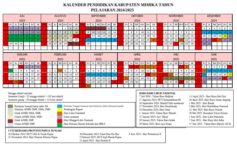Kaldik SMP SMA SMK - 2024-2025 | PDF