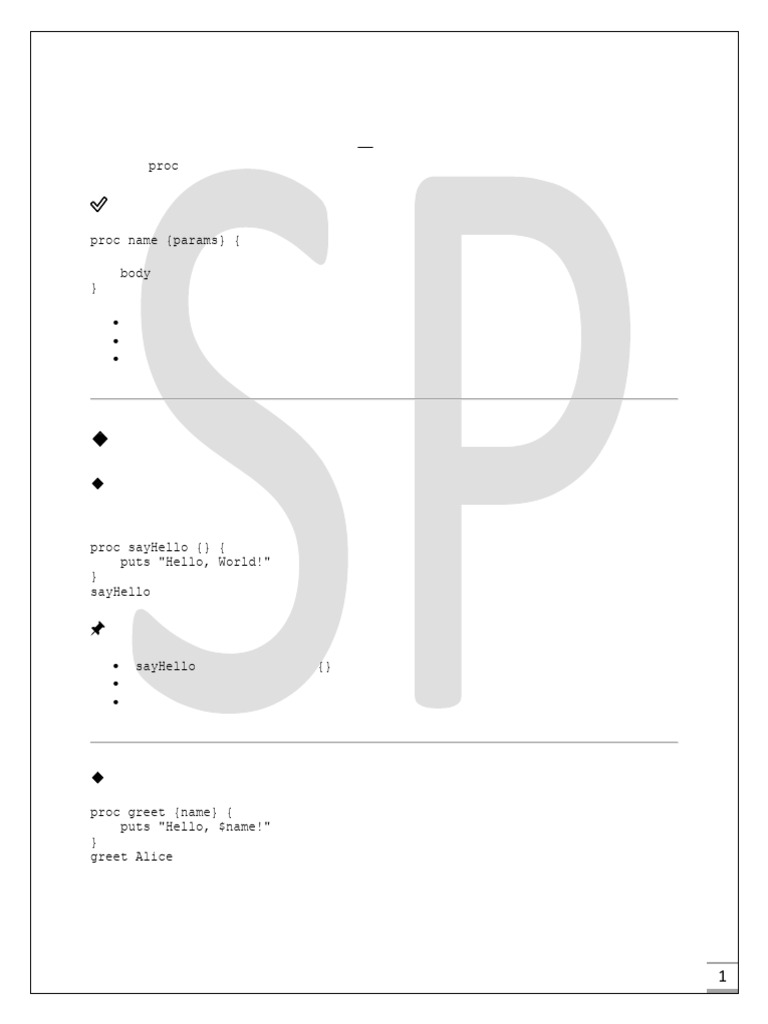 What Is A Procedure?: Syntax | PDF | Parameter (Computer Programming) | Scope (Computer Science)