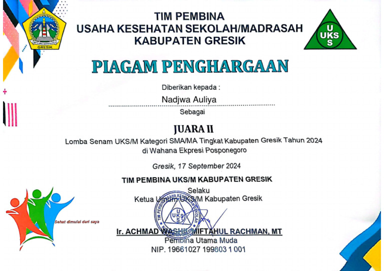 Sertifikat Senam Uks 2024 | PDF