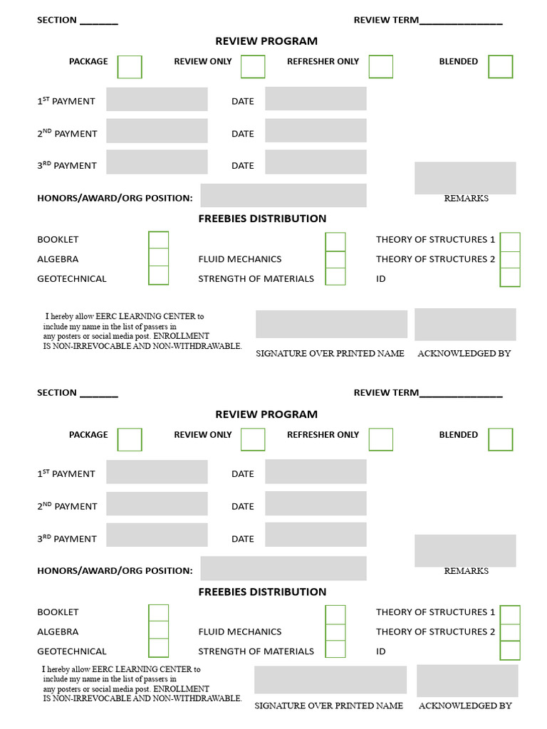 Eerc Registration Back | PDF