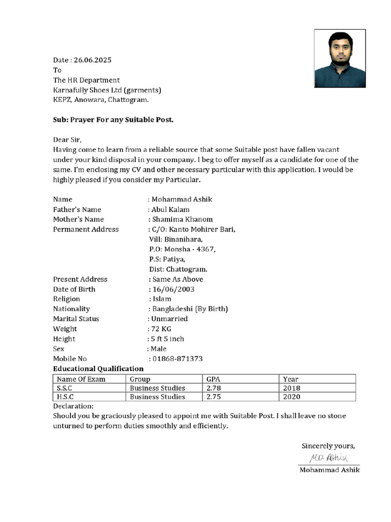 Ashik Resume Final File | PDF