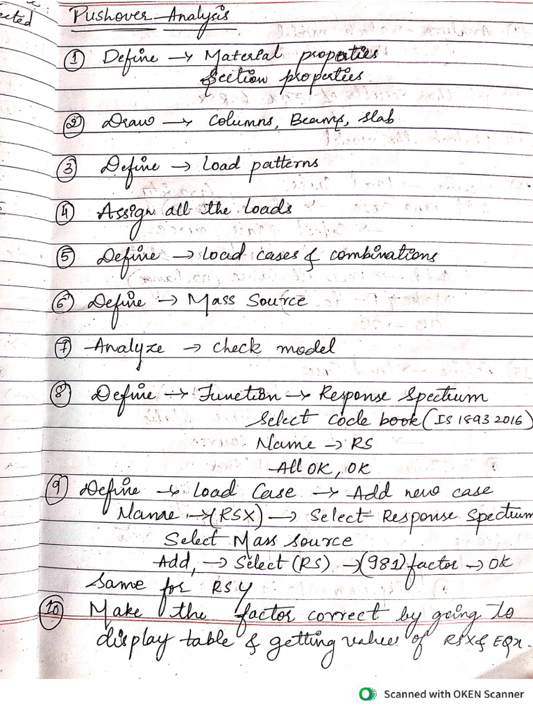 Pushover Revised Steps | PDF