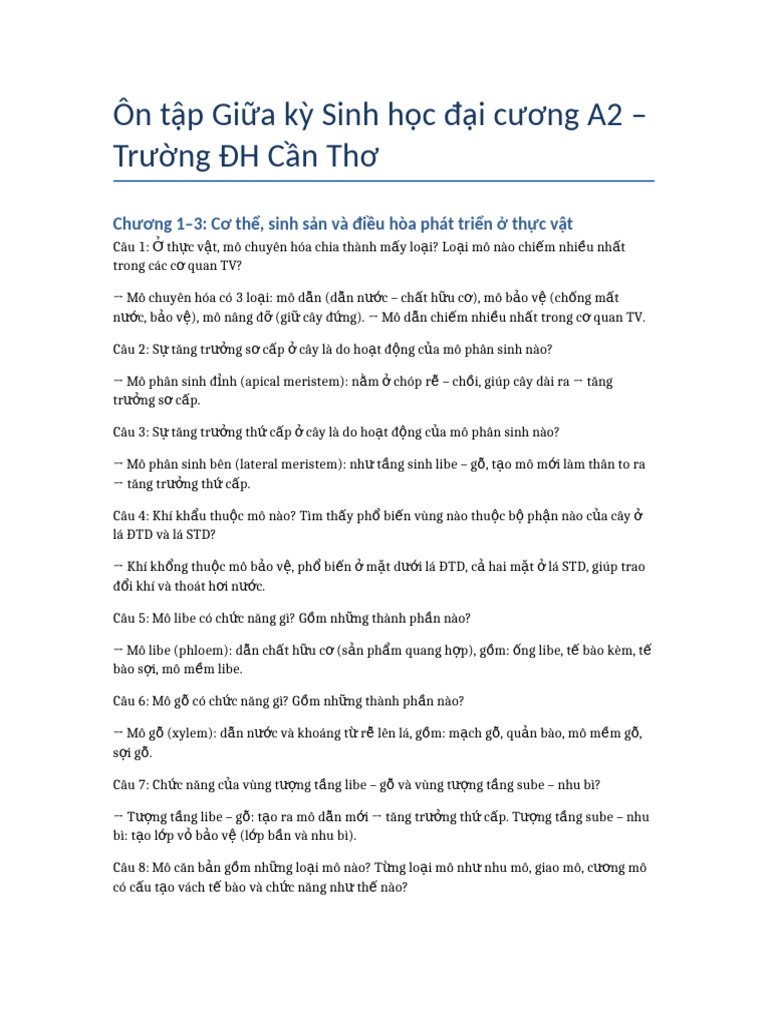 Ontap SHDCA2 Full Hoanthanh | PDF