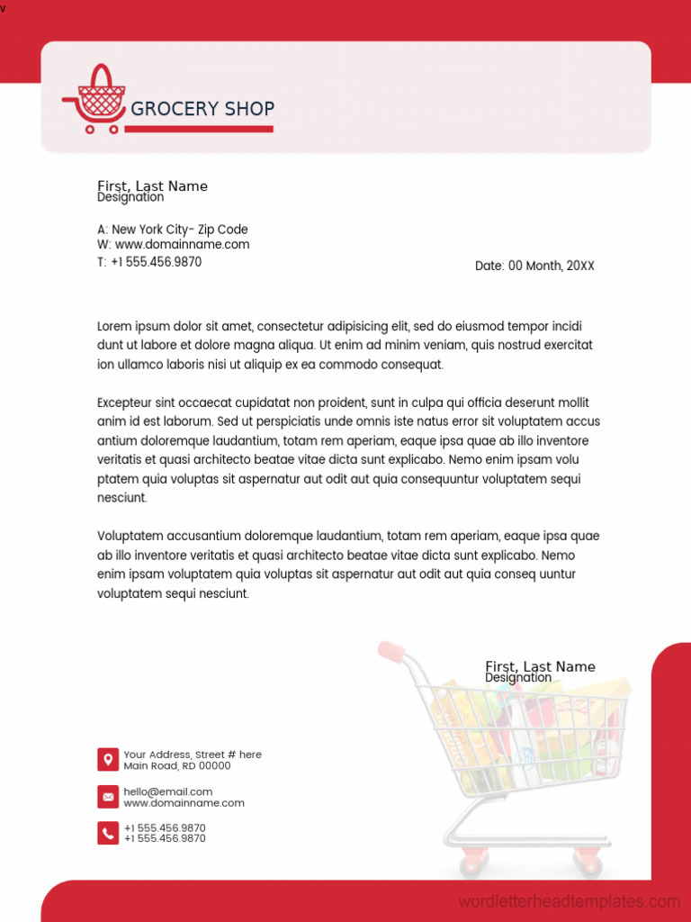Grocery Store Letterhead 3 | PDF