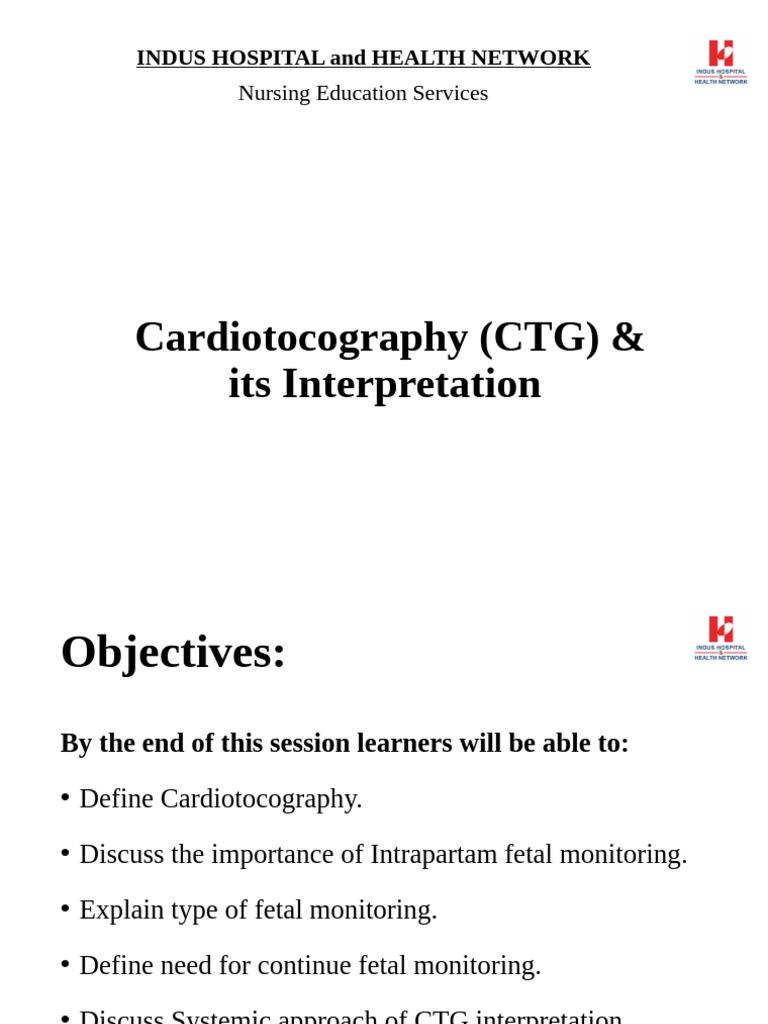 CTG Interpretation for Intrapartum Care | PDF | Childbirth | Human ...
