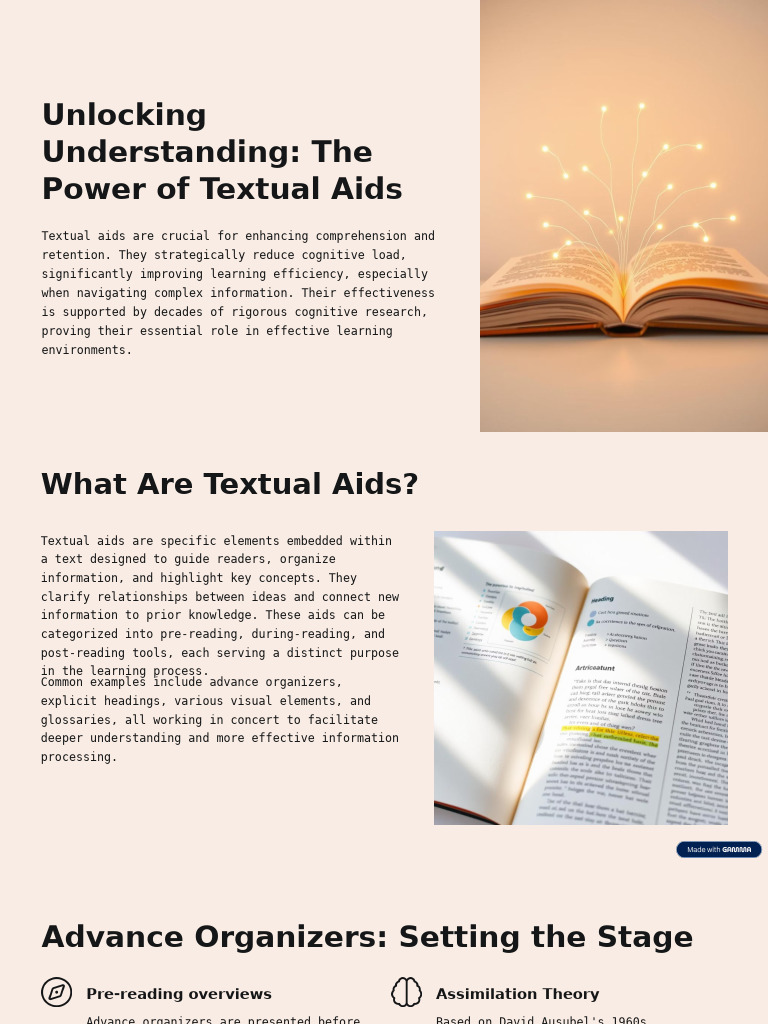 Enhancing Learning with Textual Aids | PDF | Reading Comprehension ...