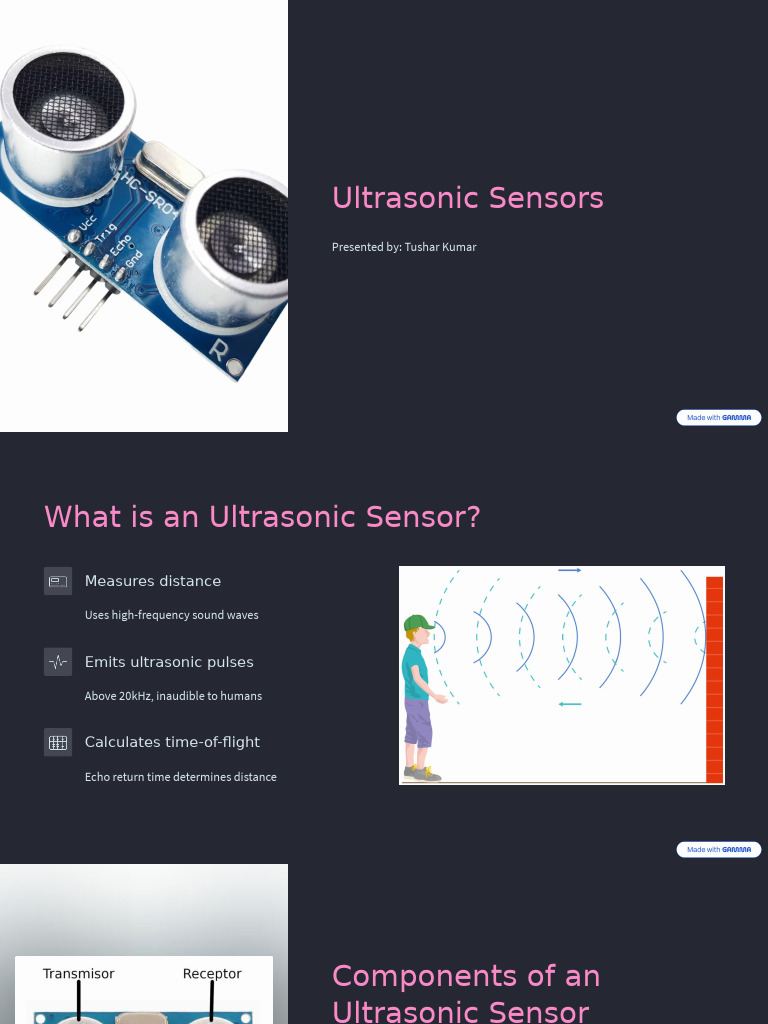 Ultrasonic Sensors | PDF
