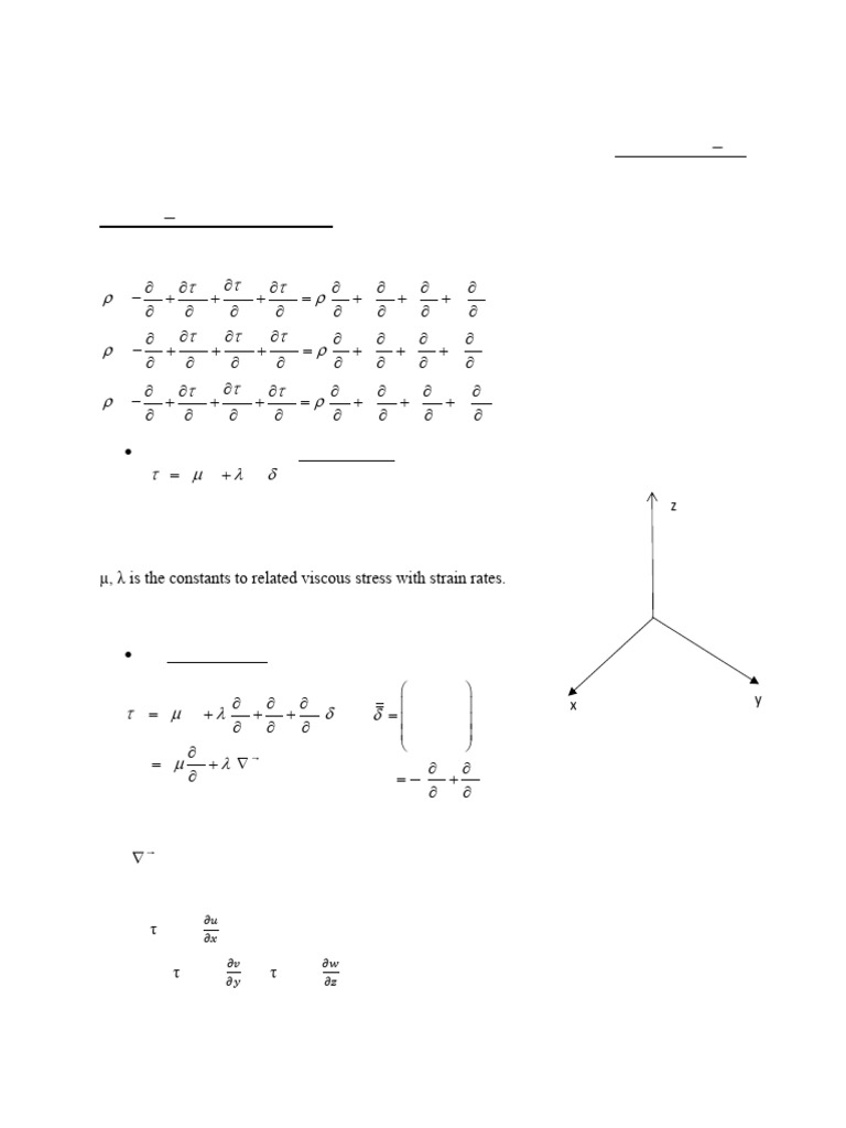 Navier-Stokes Equations Overview | PDF | Fluid Mechanics | Navier ...