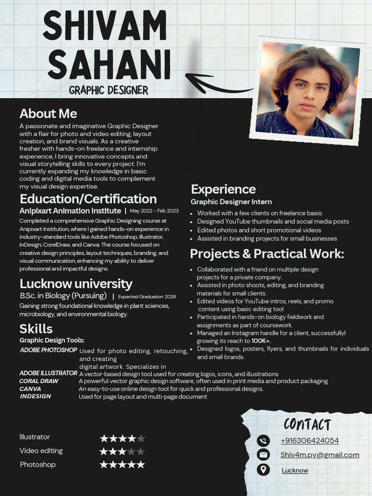 Shivam Resume - 20250611 - 001623 - 0000 | PDF | Graphic Design | Adobe Illustrator