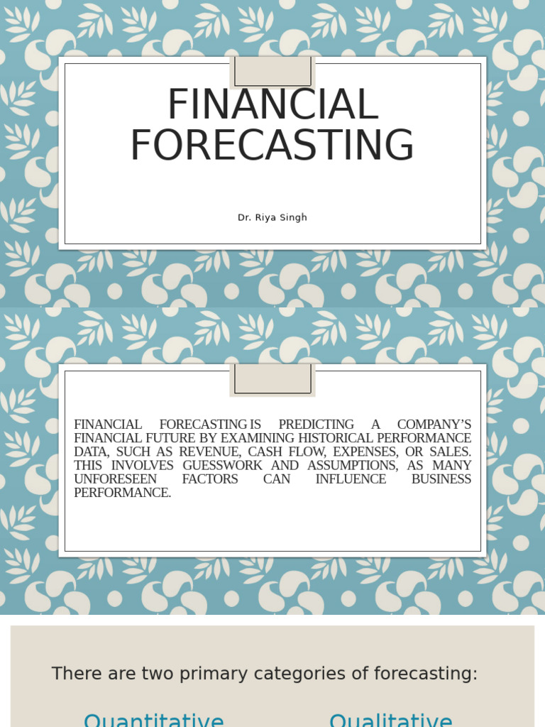 Financial Forecasting | PDF | Forecasting | Regression Analysis