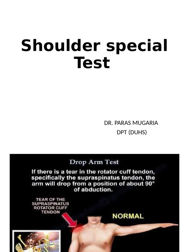 6 Shoulder Special Test | PDF