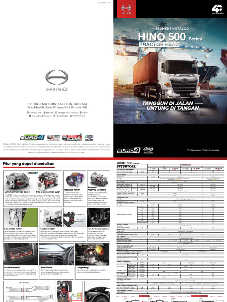 Hino Tractor Head | PDF