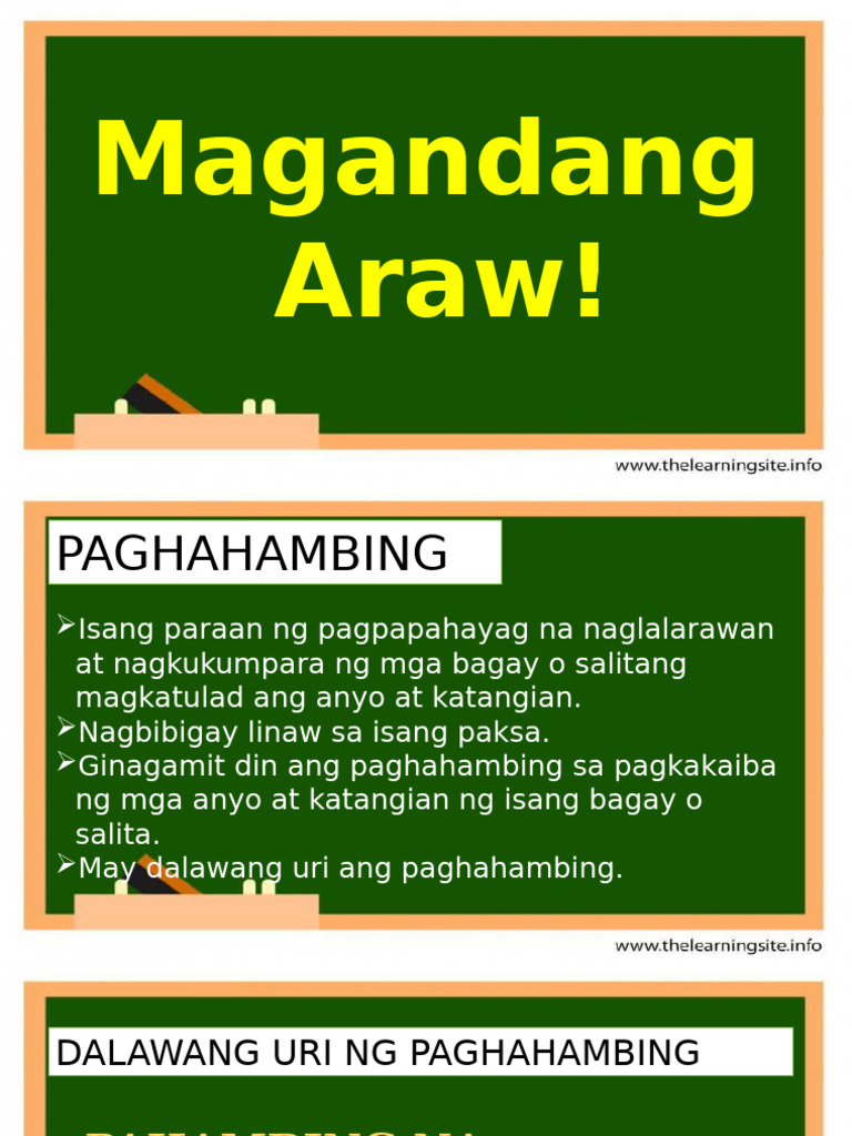 g8 PAGHAHAMBING | PDF